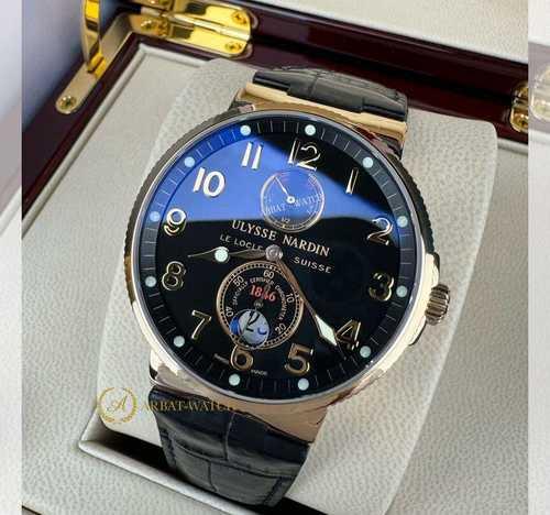 Ulysse Nardin Maxi Marine Yellow Gold Black 41 mm