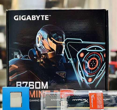 Набор / Gigabyte B760M/Core I5-12400F/2x8Gb DDR4