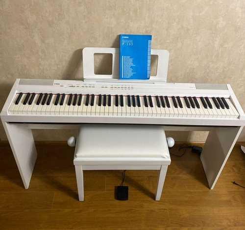 Цифровое пианино yamaha p105  банкетка наушники