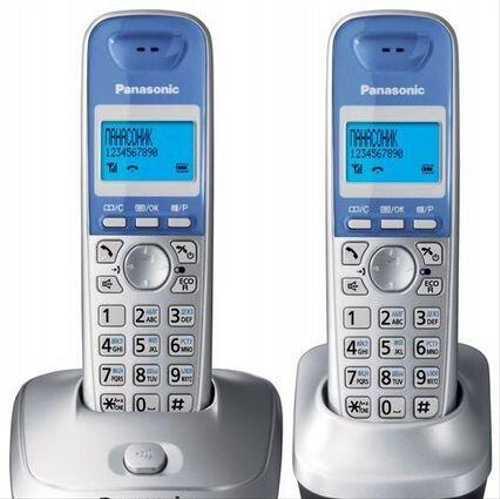 Радиотелефон dect Panasonic KX-tg2512ru silver
