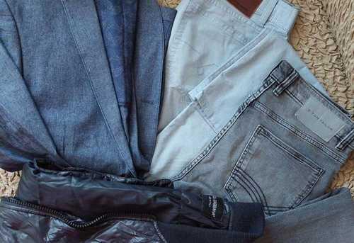 Пакет: джинсы, пиджак, куртка