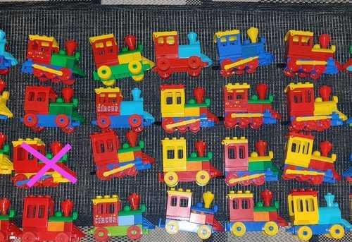 Lego дупло: паровозик, пластины 2*4