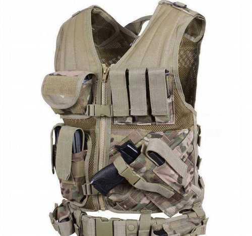 Разгрузочный жилет Rothco Cross Draw multicam