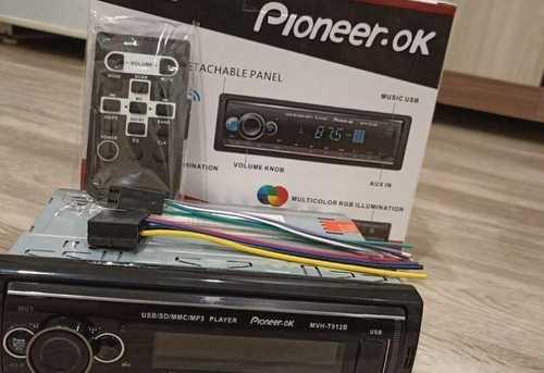 Магнитола новая pioneer, 1din