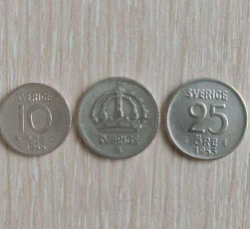 Монеты Швеция Серебро