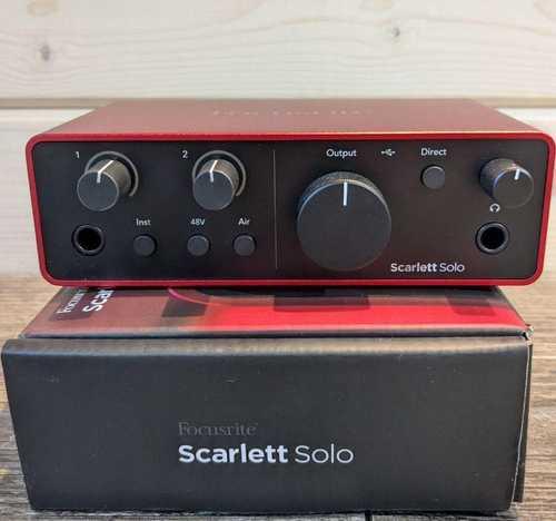 Focusrite Scarlett Solo 4th Gen