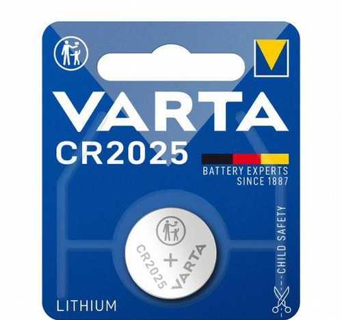 Батарейка Varta electronics CR2025 BL1 Lithium 3V (6025) (1/10/100)