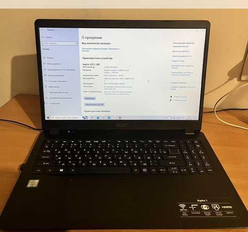 Ноутбук Acer Aspire 3 A315-54K