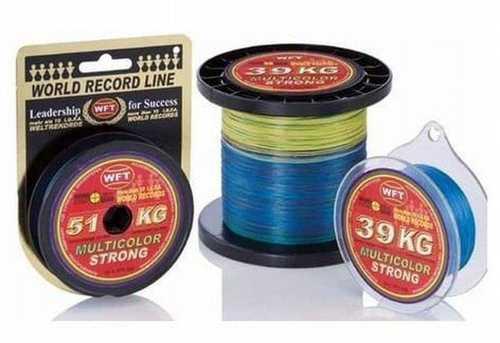 Шнур WFT NEW 0,18mm 22KG Strong multicolor 300m