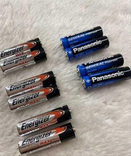 Батарейки «Panasonic» и «Energizer» аа