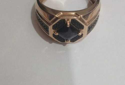 Мужская золотая печатка кольцо 585*