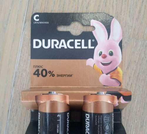 Батарейка Duracell Basic C/LR14, в упаковке: 2 шт