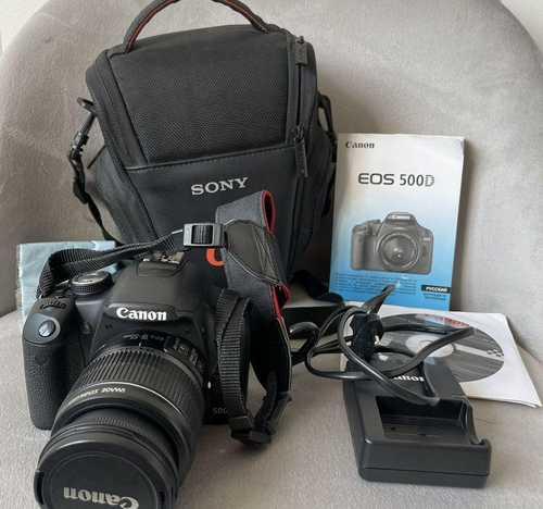 Canon EOS 500d цифровой зеркальный фотоаппарат