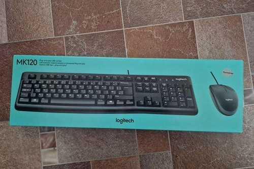 Клавиатура и мышь logitech MK120