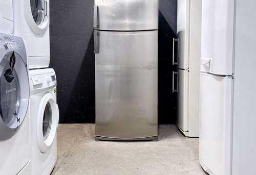 Холодильник бу широкий металлик Whirlpool no frost