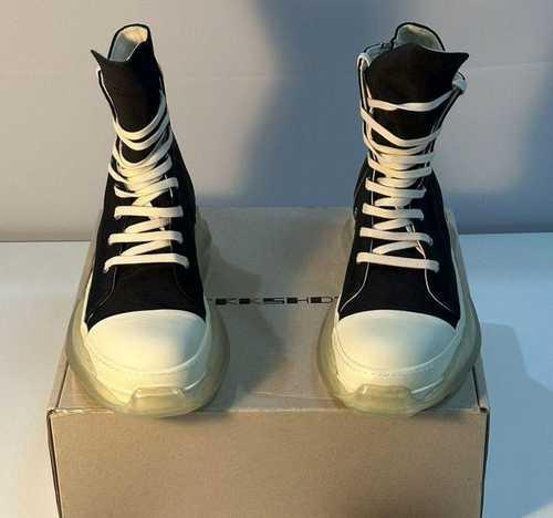 Rick Owens Abstract Clear Sole Black White 10US