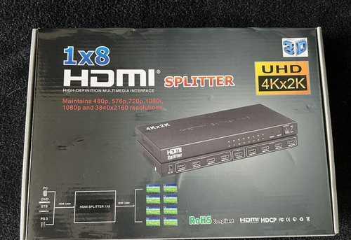 Hdmi Splitter 8 портов + 8 hdmi (3метра)