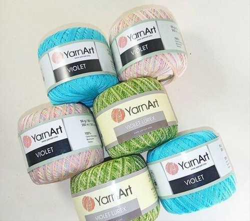 Пряжа для вязания YarnArt Violet (Melange, Lurex)