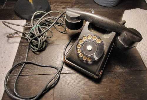 Старинный советский дисковый телефон вэф VEF