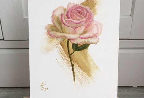 Картина маслом «Роза»