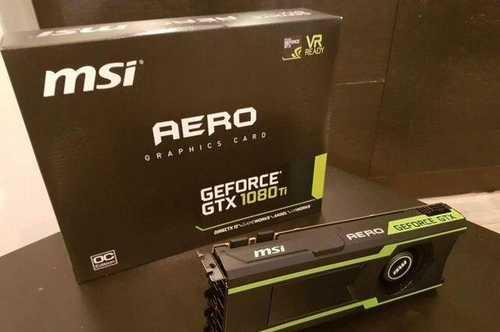 Видеокарта MSI GeForce GTX 1080 Ti aero OC 11Gb