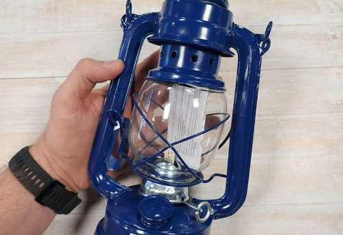 Керосиновая лампа (синий) 24см