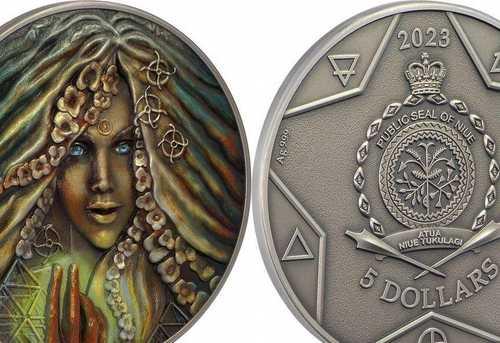 Монета «Солнце. Стихии» 2 Oz Серебро Ниуэ