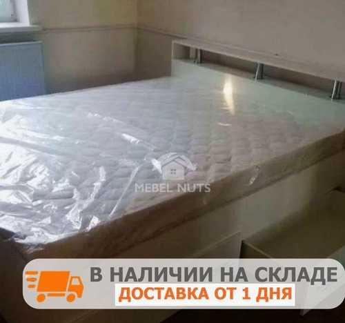 Кровать двуспальная 140х200 с ящиками