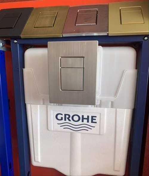 Кнопка Grohe Сатин