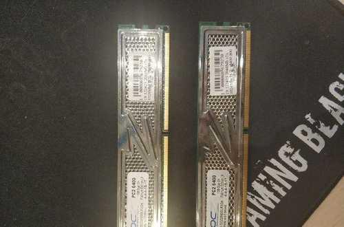 Оперативная память OCZ 2 гб (1 гб x 2) DDR2 800 мг