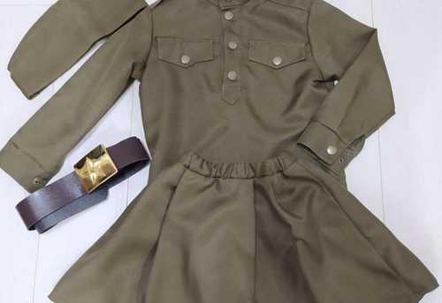 Военный костюм для девочки р.104-110