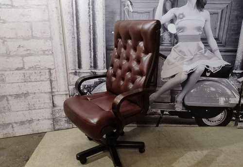 Кресло руководителя лорд эко-1 коричневый, мб экст