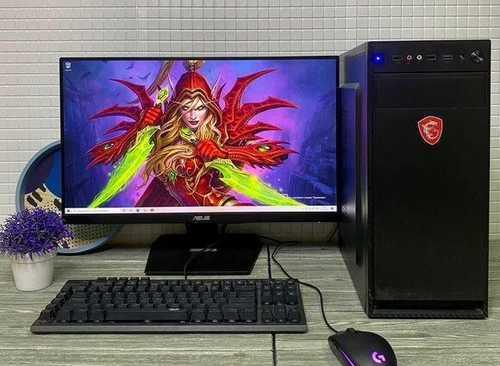 Игровой I3-10100/8GB/gtx1660ti/SSD120/1TB