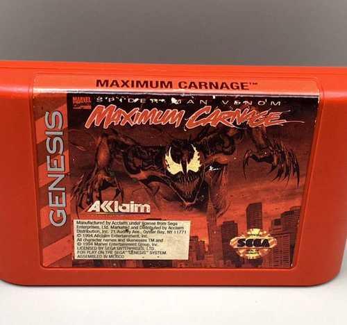 Картридж Sega Maximum Carnage