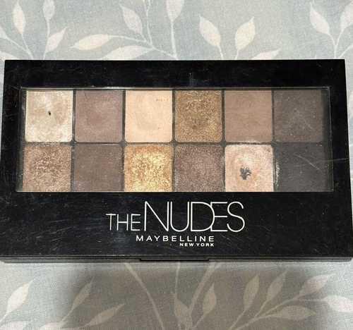 Палетка теней maybelline new york the nudes