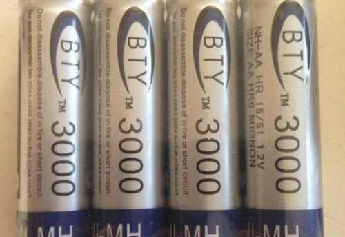 Аккумулятор Пальчиковые А. А. 3000 mAh. Ni-MH