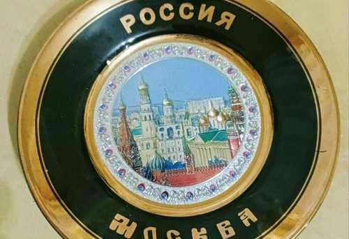 Тарелка нстенная Москва фарфор