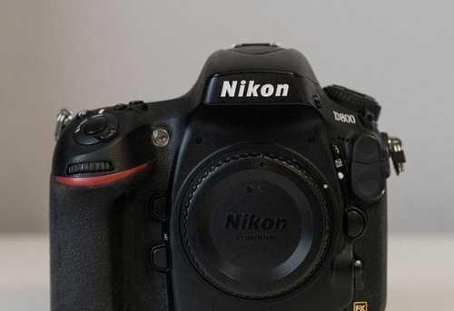 Nikon D800 (пробег 21 354) + 5 карт пам. + батарея