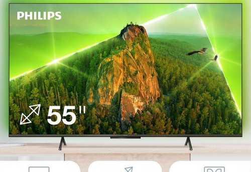 Телевизор новый Philips 55Ultra HD smart TV