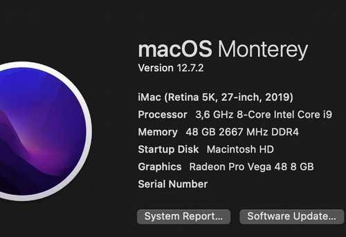Apple iMac 27" 2019 Retina Core i9