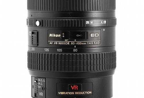 Nikon AF 80-400mm f/4.5-5.6 D ED VR+Фильтр+Бленда+