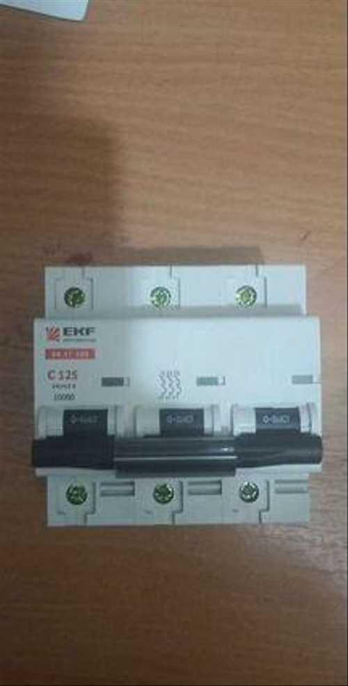 Автоматический выключатель EKF C125, 3P, BA47-100