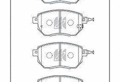 D1264M-01 41060ZA525 колодки дисковые п Niss