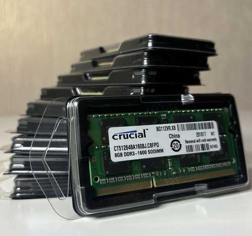 Crucial Оперативная память DDR3 8gb для Ноутбука