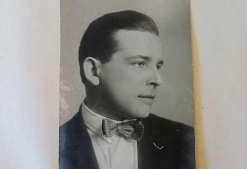 Фотокарточка оперного певца 1930-39