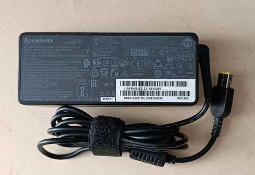 Зарядка Lenovo 20V 4.5A 90W прямоугольный разъём