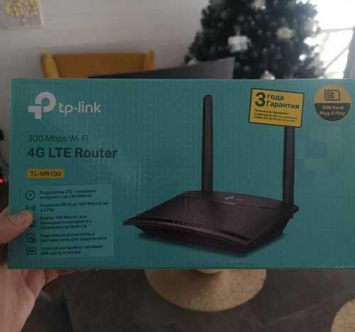 Маршрутизатор Wi-Fi роутер TP-Link TL-MR100 N300 4