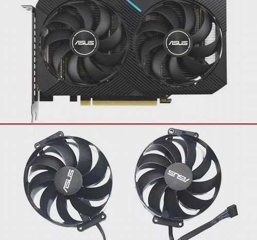 Вентиляторы для Asus Dual 3060 2060 1650 Ti