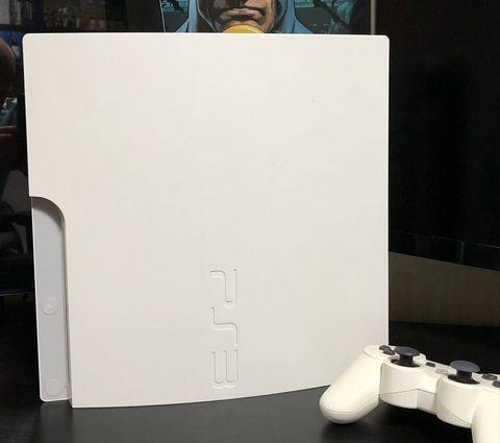 PlayStation 3 Slim White 320GB + Игры