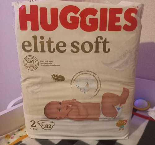 Подгузники huggies elite soft 2